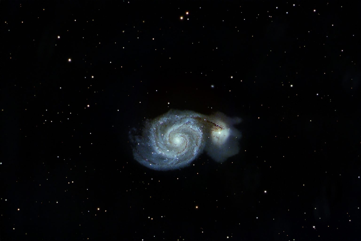 M51 – Whirlpool Galaxy 2025 – Wolf Run Observatory