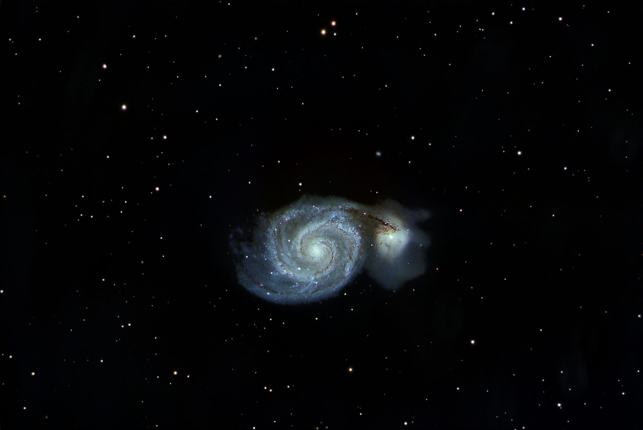 M51 – Whirlpool Galaxy 2025 – Wolf Run Observatory